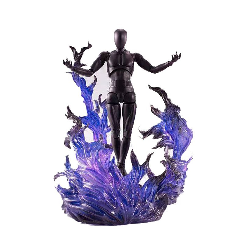 Kamen Rider Figure Fire Effect Flame Action Figurines Scene Model ...