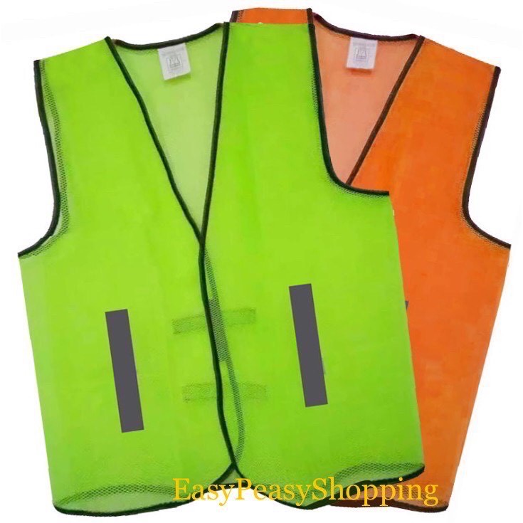 Baju Keselamatan Pemantul Cahaya Lampu \ Visibility Safety Vest Net ...