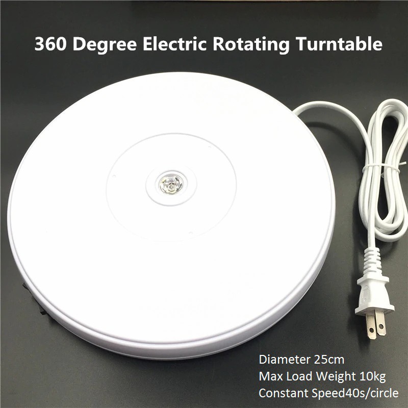 360 Degree Electric Rotating Turntable Display Stand for Photography ...