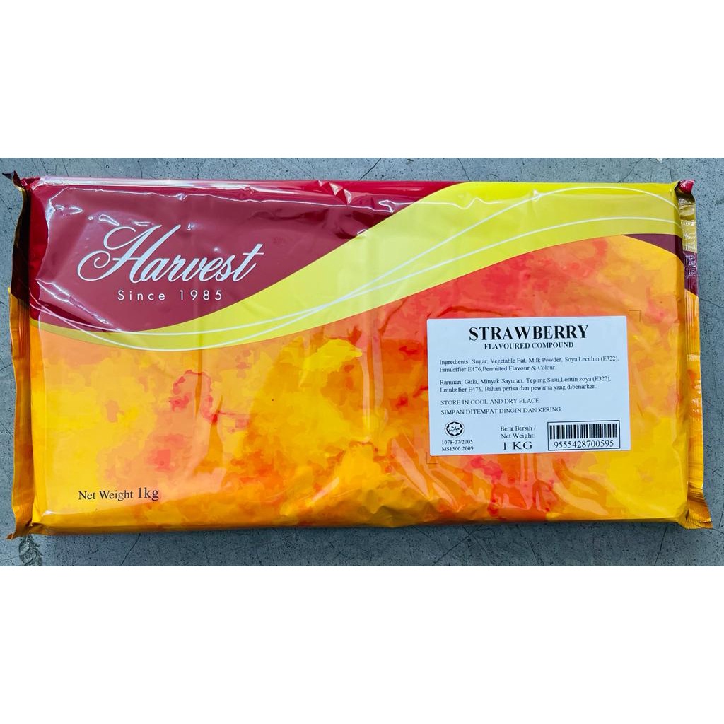 Strawberry flavoured Chocolate compound bar 1kg | Shopee Malaysia