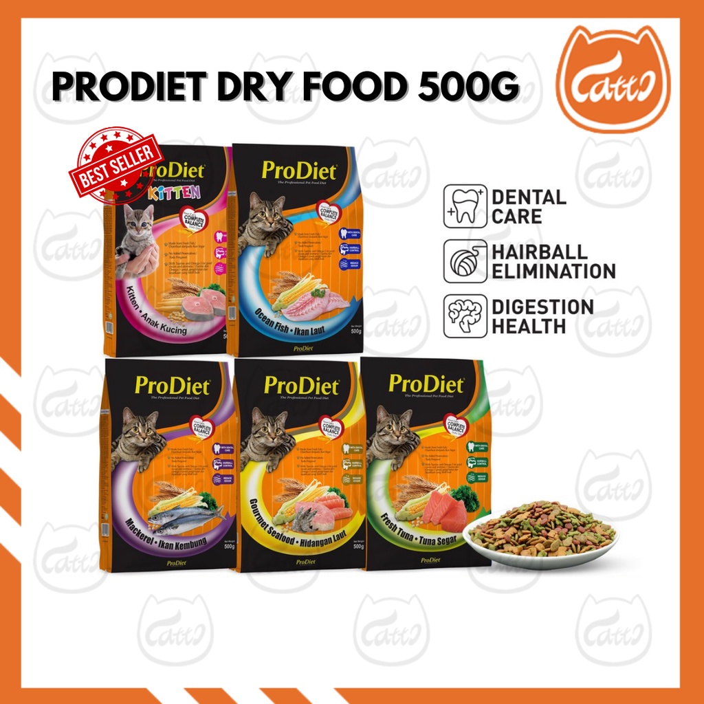 CATTO ProDiet Dry Cat Food Makanan Kucing - Kitten/Fresh Tuna/Mackerel ...