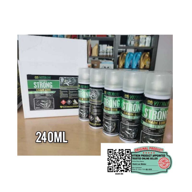 Minyak Rantai Vitron / Vitron Strong chain lube 240ml | Shopee Malaysia