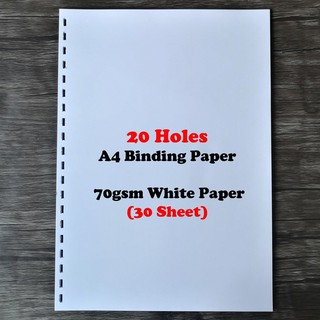 A4 Binding Paper / Binding Colour Paper / Kertas Berlubang / A4 Exam ...