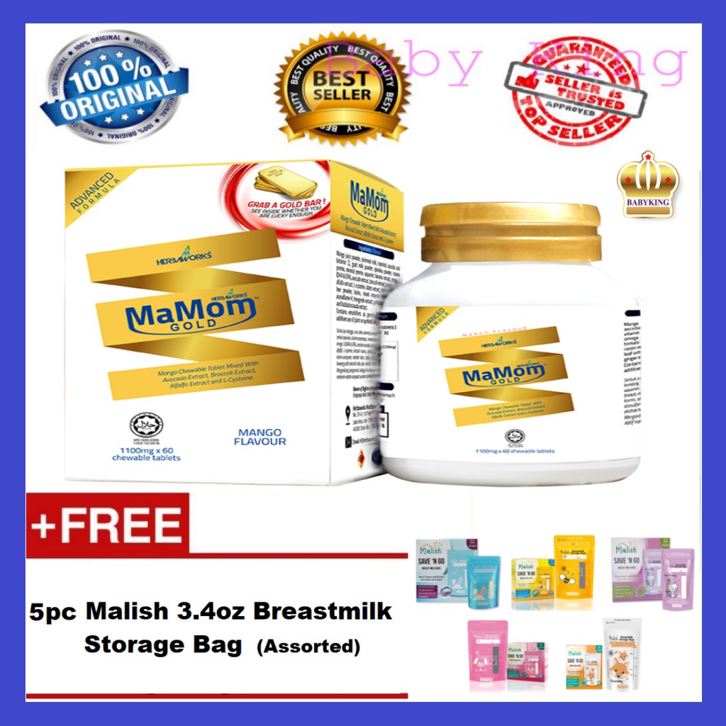Original Mamom Gold Milkbooster Milk Booster + FREE GIFTSa | Shopee ...
