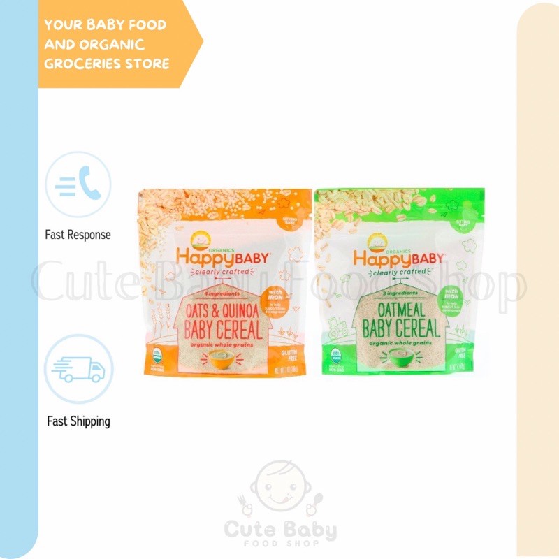HAPPY BABY Clearly Crafted Baby Cereal 198g | Shopee Malaysia