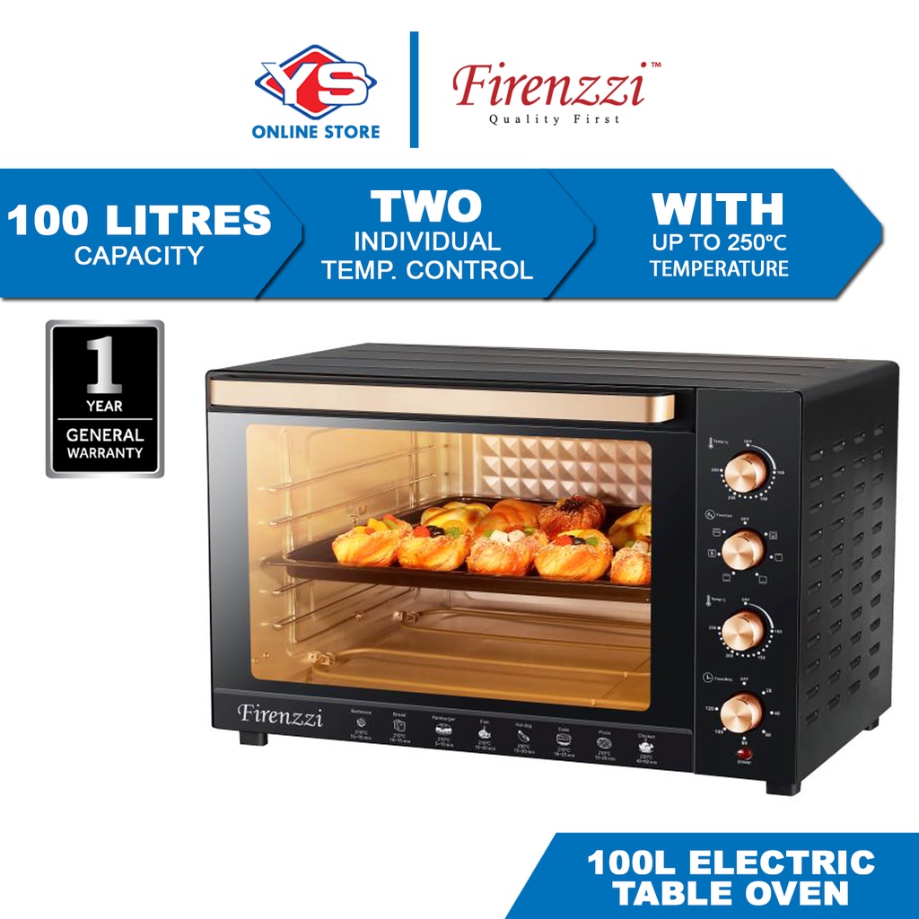 Firenzzi Massive Capacity Electric Table Oven with Rotisserie TO-5110 ...
