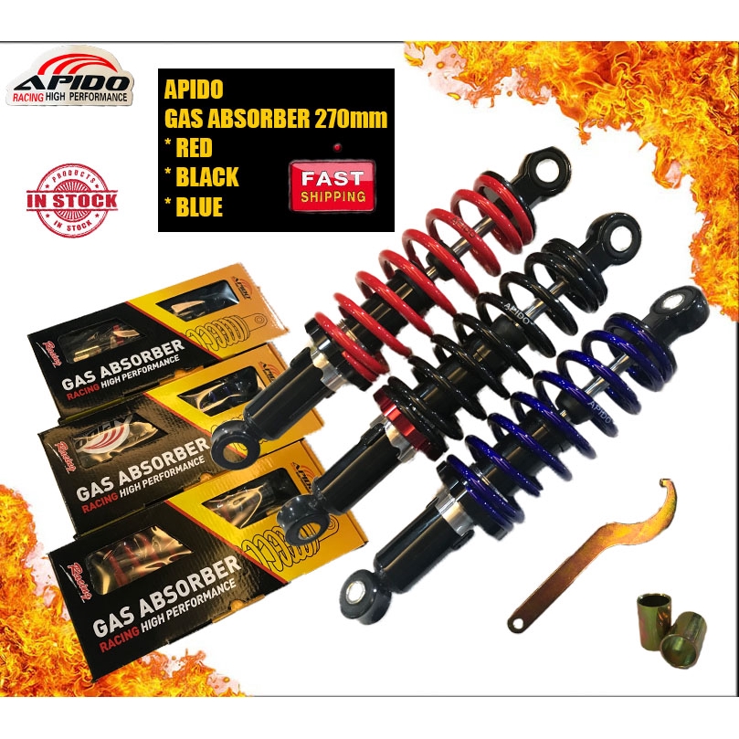 APIDO GAS ABSORBER 270mm/330mm/340mm (100%original) RED/BLACK/BLUE *ALL ...