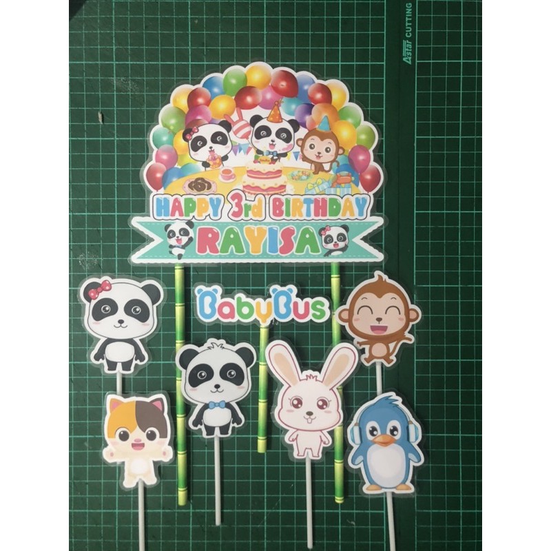 Baby bus cake topper (7pcs) | Shopee Malaysia
