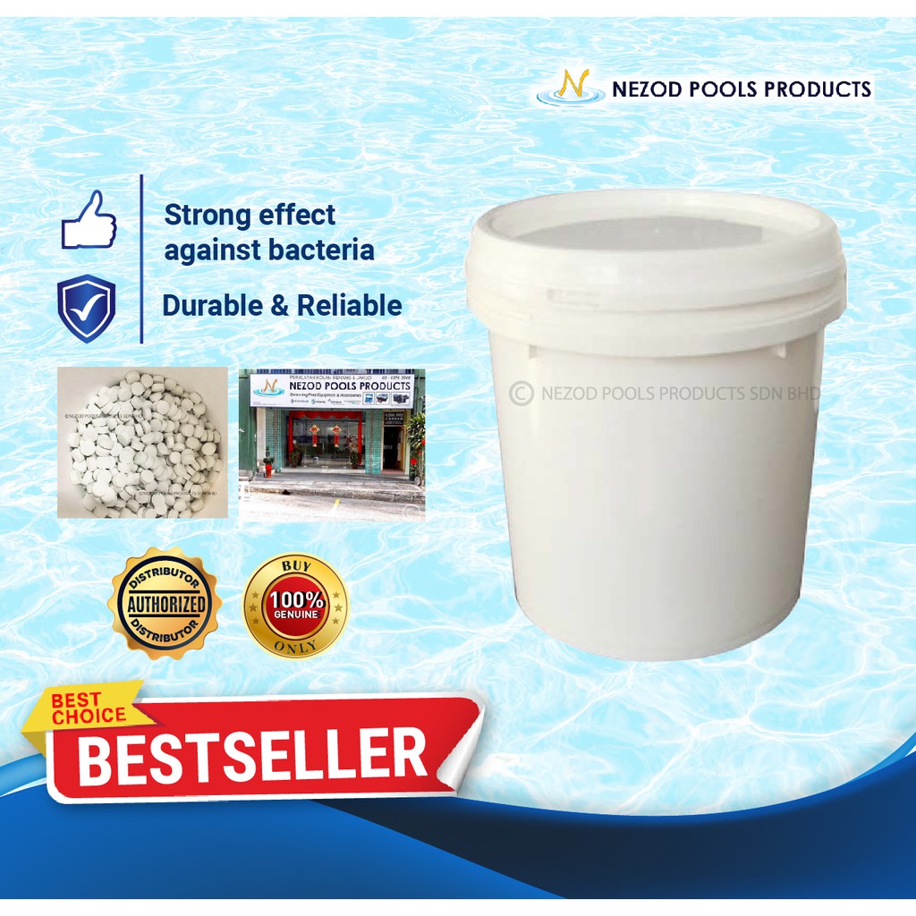 CHLORINE 70% TABLET JAPAN CALCIUM HYPROCHLORITE - KLORIN - 5KG - NEZOD ...