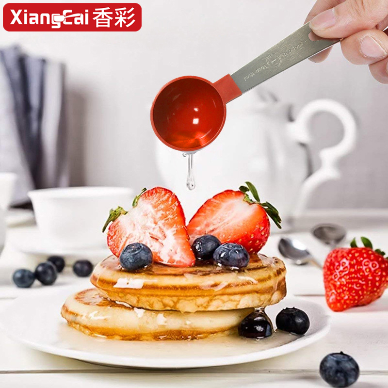 Warna Wangi Keluli Tahan Karat Sudu Ukur Sudu Ukur Mengukur Cawan Set ...