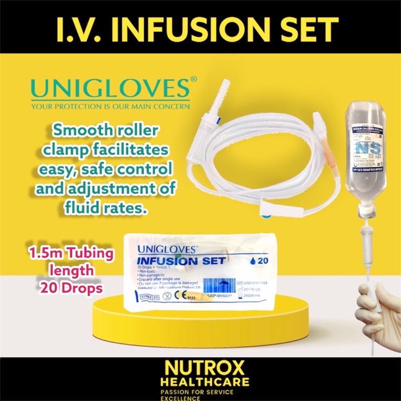 IV INFUSION SET | UNIGLOVES Intravenous Infusion Set | Shopee Malaysia