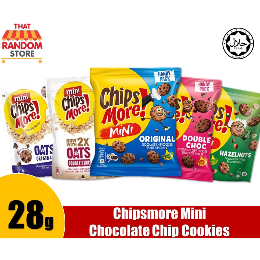Chipsmore Mini Chocolate Chip Cookies 28g | Shopee Malaysia