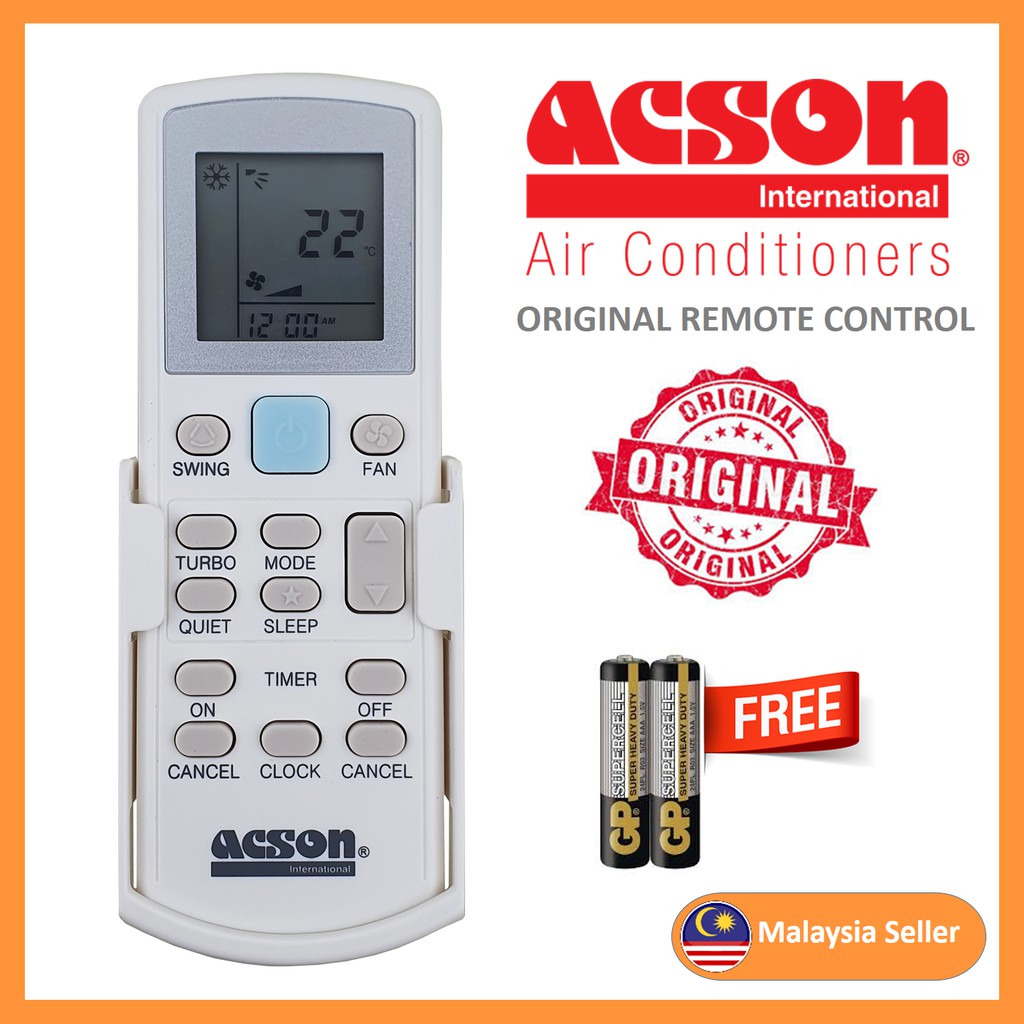 100% Genuine Original Acson Aircond Air Cond Air Conditioner Remote ...