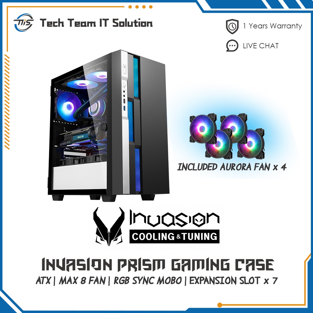 Invasion PRISM (ATX Gaming Case) | Shopee Malaysia