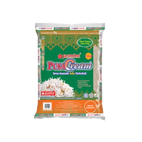 Jasmine Pusa Cream Basmathi Parboiled 5KG 100% ORIGINAL PusaCream ...