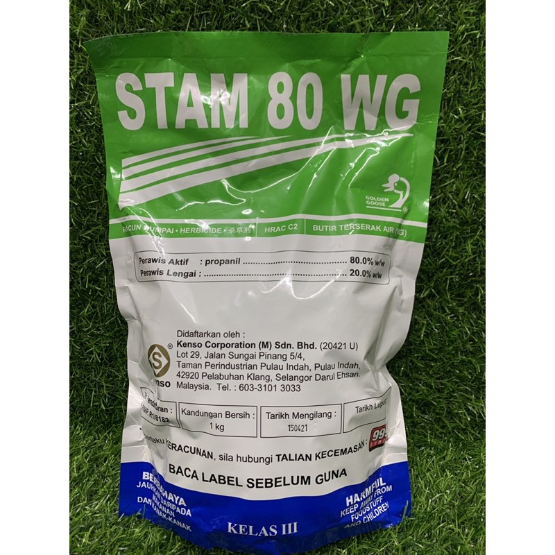 STAM 80WG 1KG /RACUN RUMPUT/RACUN RUMPAI sama mcm Leptonil, skipper ...