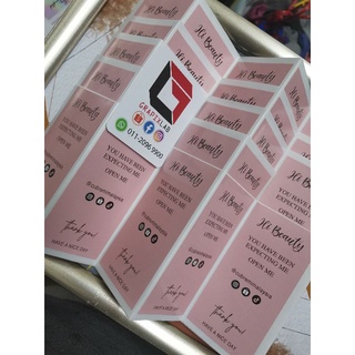 Ready & CUSTOM Box Sticker/ Sticker Kotak/ Labels Packaging/ Sealing ...