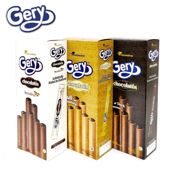GERY WAFER ROLL CHOCOLATE/DARK/HAZEL/COFFEE/CHEESE 16G X 10 STICKS ...
