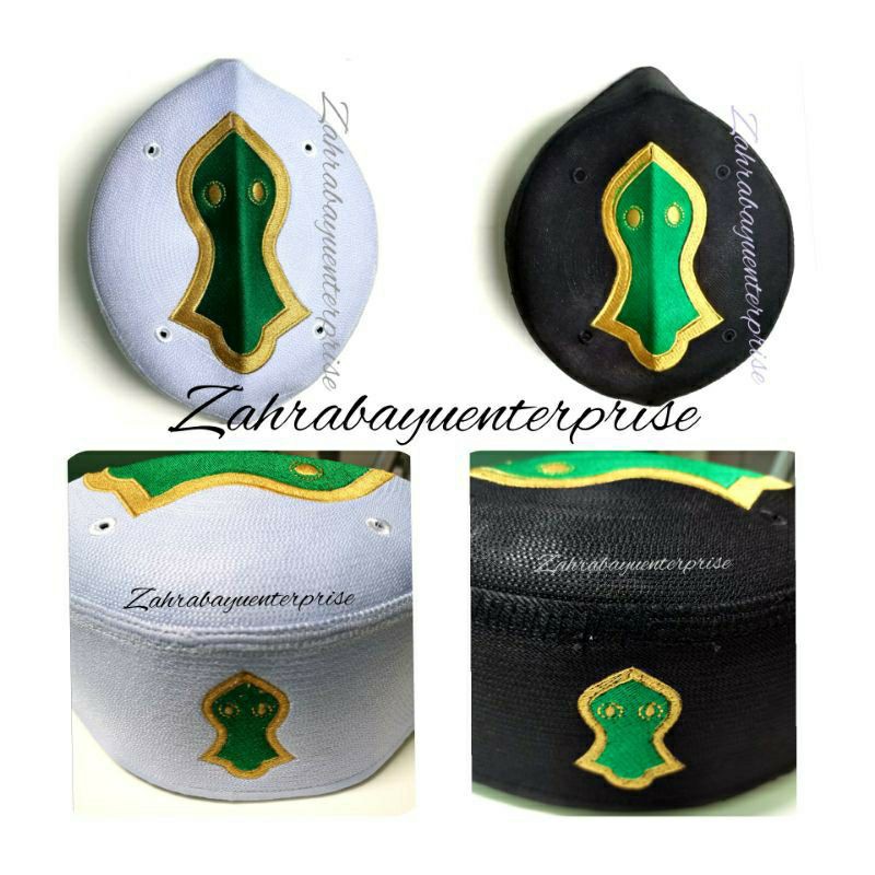 KOPIAH LOGO CAPAL NABI HITAM & PUTIH ( New Design ) | Shopee Malaysia