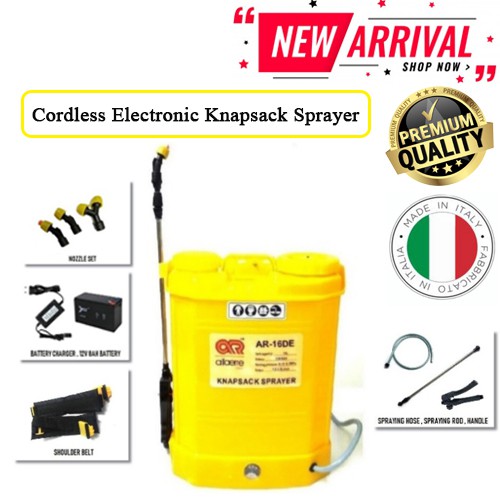 PREMIUM QUALITY 16Litre Knapsack Sprayer Pump Rechargeable Cordless ...