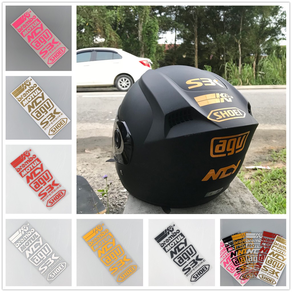 Reflective Motorcycle Helmet Stickers Decals | Reviewmotors.co