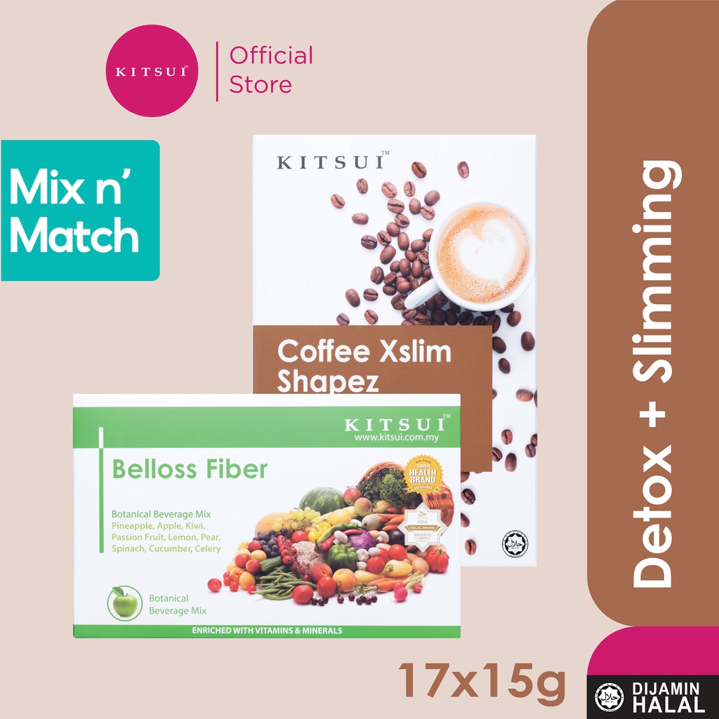 [Mix n' Match] KITSUI Coffee Xslim Shapez + Belloss Fibre (Detox ...