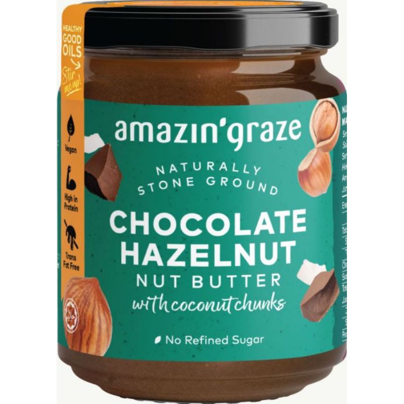 Amazin Grace Chocolate Hazelnut Nut Butter with Coconut Chunks 180g ...