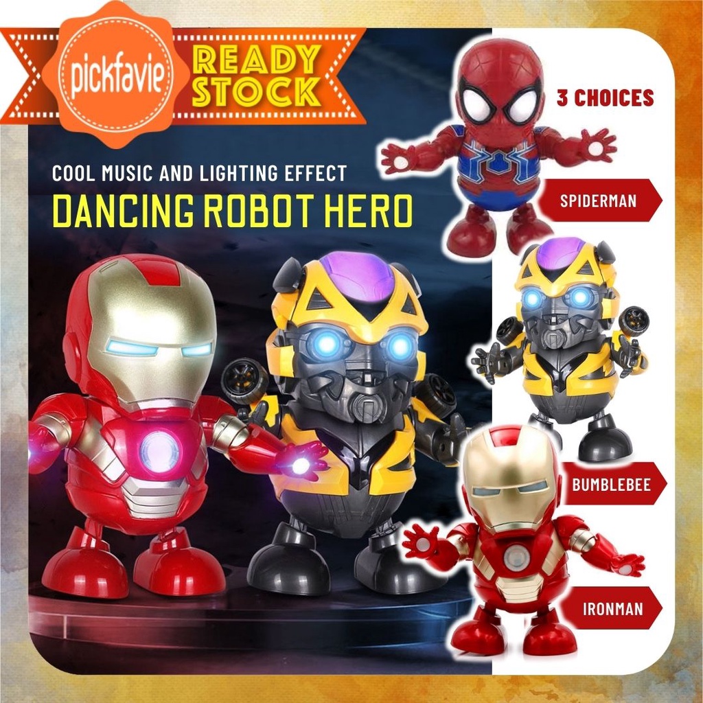 Dance Hero Robot Dancing Robot Toys with Colorful Lights and Music ...