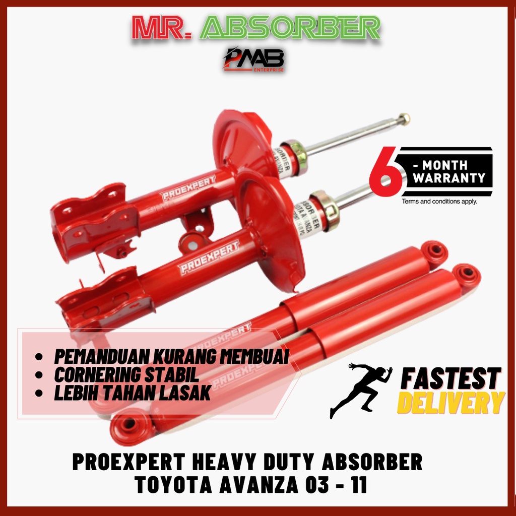 Toyota Avanza ProExpert Heavy Duty Absorber | Shopee Malaysia