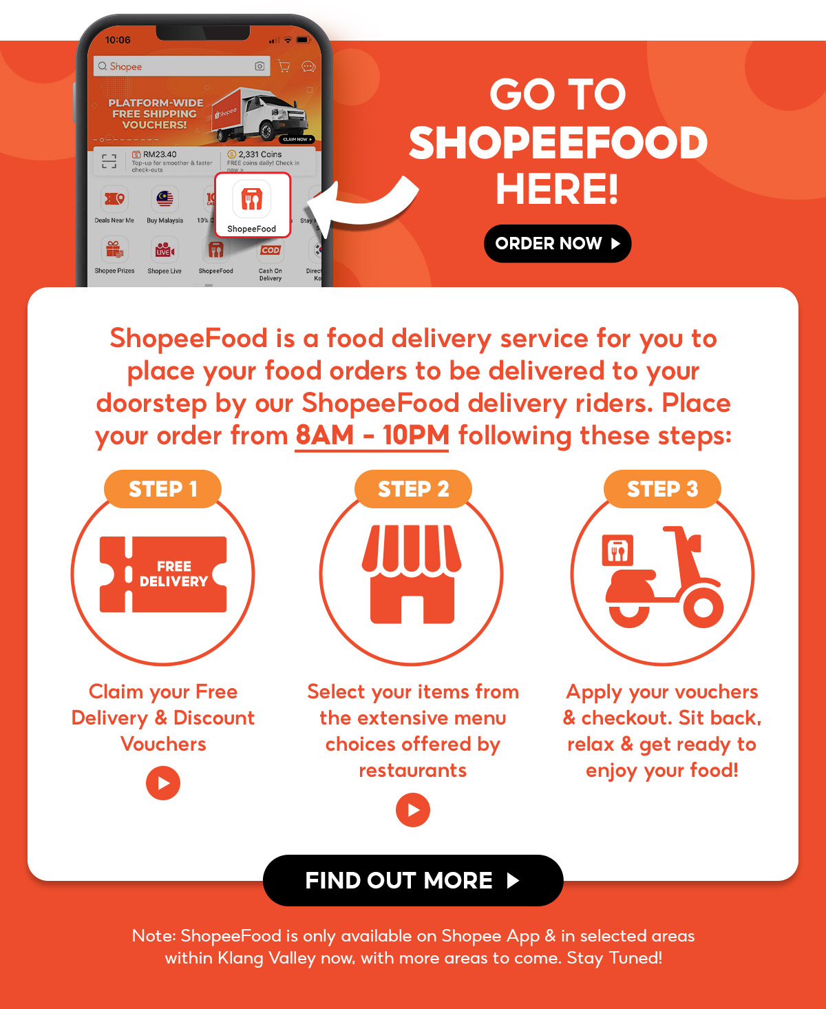 ShopeeFood 2022 | Free Delivery Min Spend RM0 | Shopee Malaysia