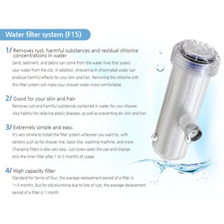 Dewbell F15 Water Filter System - Washing Machine,Shower,Washbasin ...