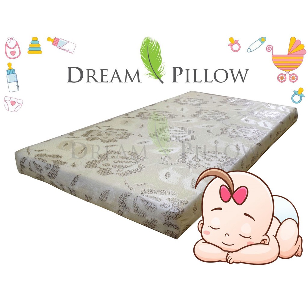 (DreamPillow) Tricot Baby Cot Mattress 24/25/26" x 38" x 3" Inch ...