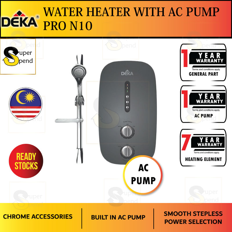 [ AC Pump ] Deka Water Heater Shower Pro N10 | Shopee Malaysia