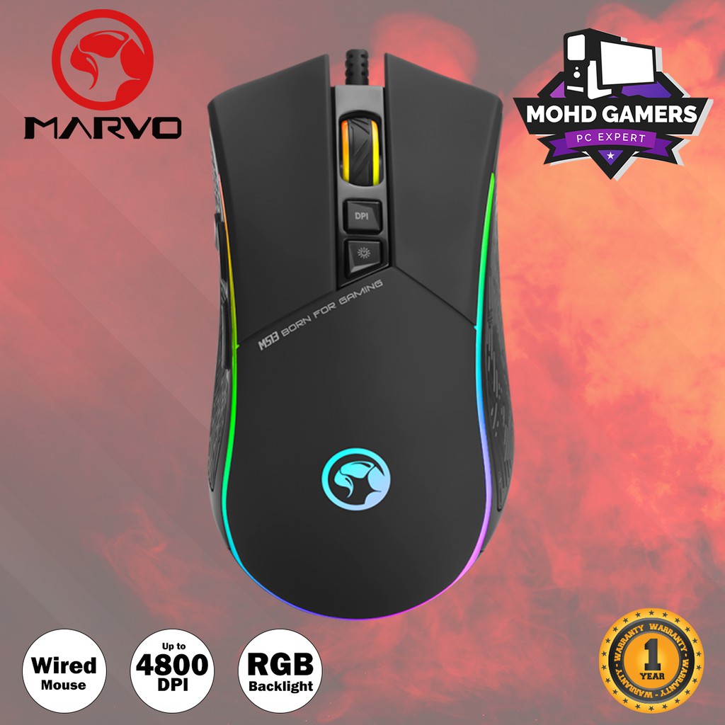 MARVO SCORPION M513 4800 DPI GAMING MOUSE | Shopee Malaysia
