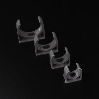 10pcs 20/25/32/40mm PVC Pipe Clamp White/Grey PVC U-Type Clamp Home ...