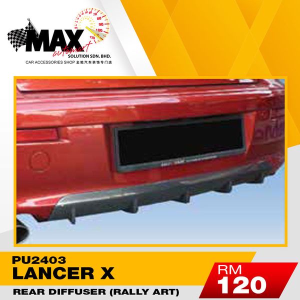 PU2403 MITSUBISHI LANCER X REAR DIFFUSER RALLY ART | Shopee Malaysia