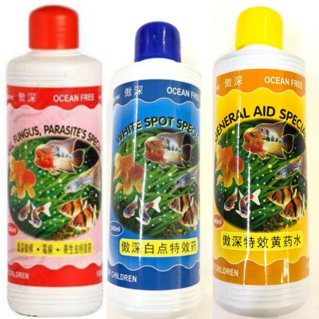 OF anti white spot general aid anti parasite ubat kuning/ubat biru/ubat ...