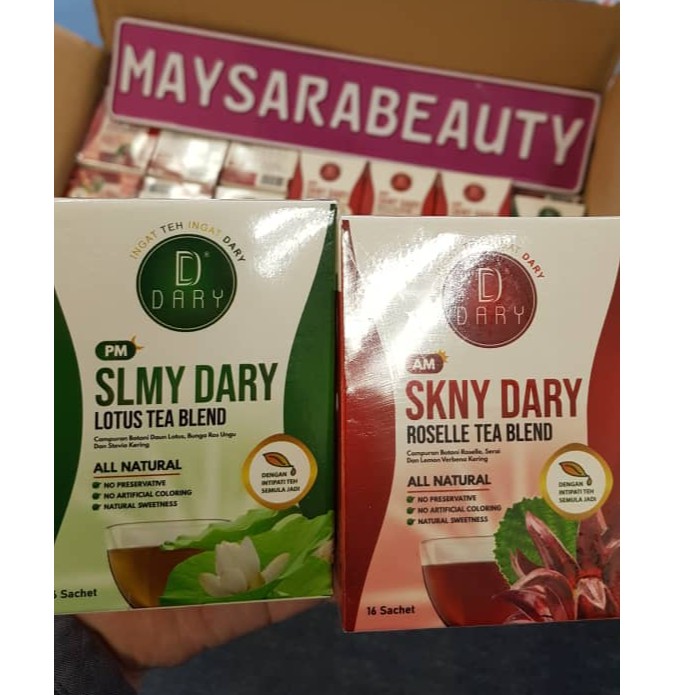 DARY TEA Combo Set ~ SKINNY LEGS + SLIMMY BODY (2 Box x 16 sachets ...