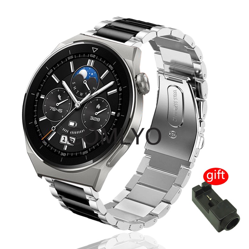 Huawei watch GT3 PRO 46MM 43MM Strap Stainless steel Metal Smartwatch ...