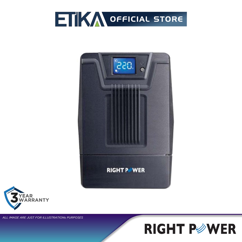 Right Power PowerTank Pro P1000T Uninterruptible Power Supply UPS with ...