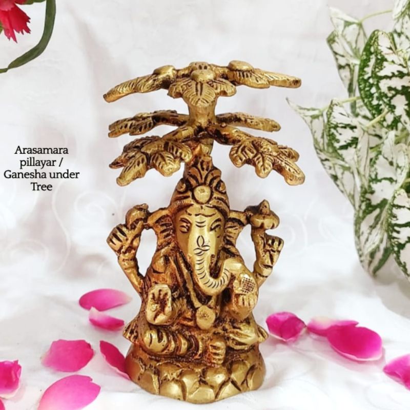 Arasamara Pillayar / Vinayagar under tree - Brass Sculpture ...