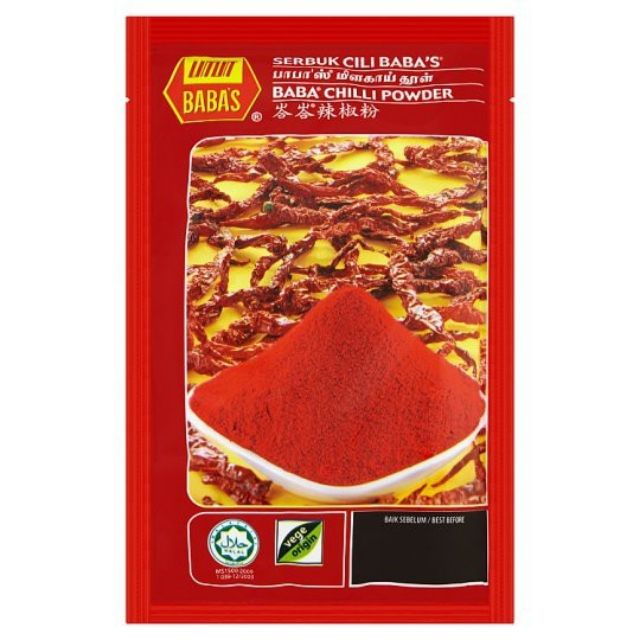 Baba Chilli Powder 125G 辣椒粉 Serbuk Cili Babas | Shopee Malaysia