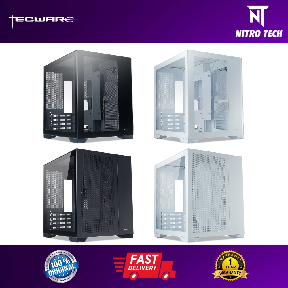 Tecware VXM Dual Chamber mATX PC Case | Shopee Malaysia