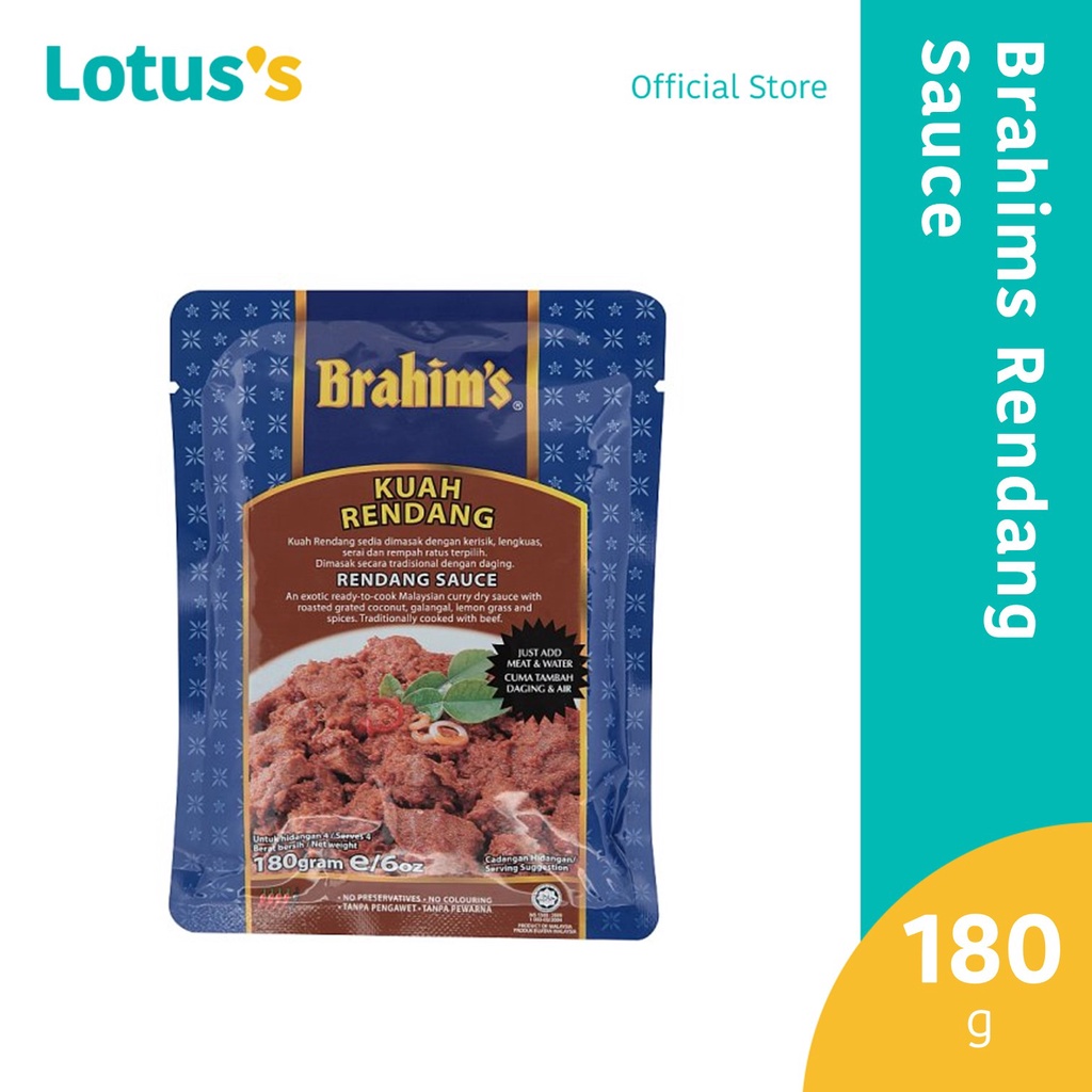 Brahims Rendang Sauce 180g | Shopee Malaysia