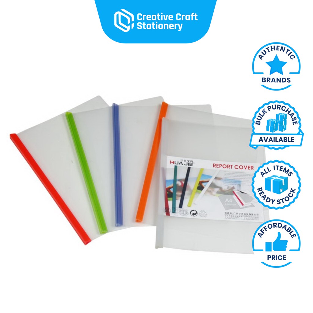 10x A4 Easy Slide Rail File Folder 10mm / HQ310 Clear cover Office ...