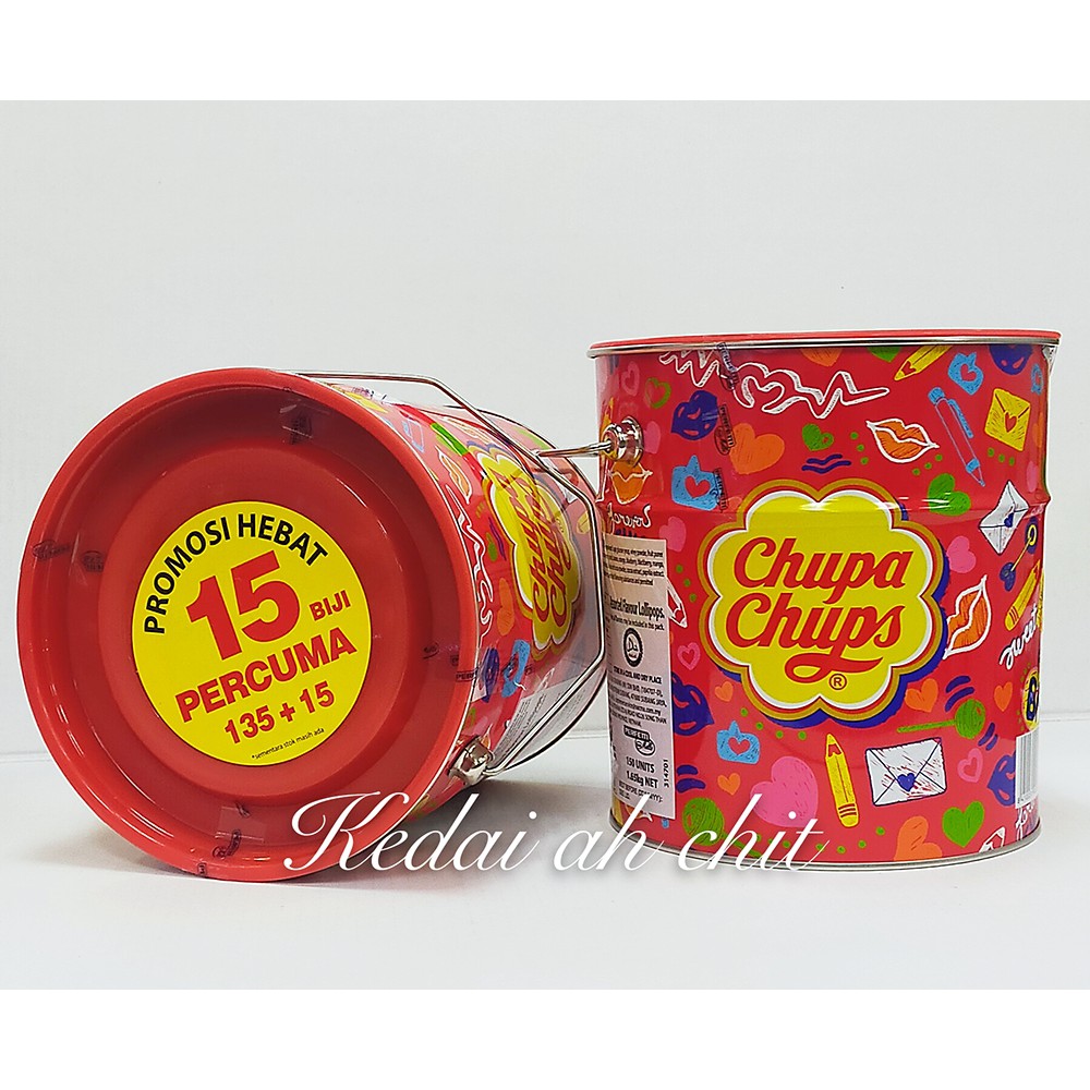 CHUPA CHUPS LOLLIPOPS Tin (Limited Edition) Assorted Flavour -1.65KG ...