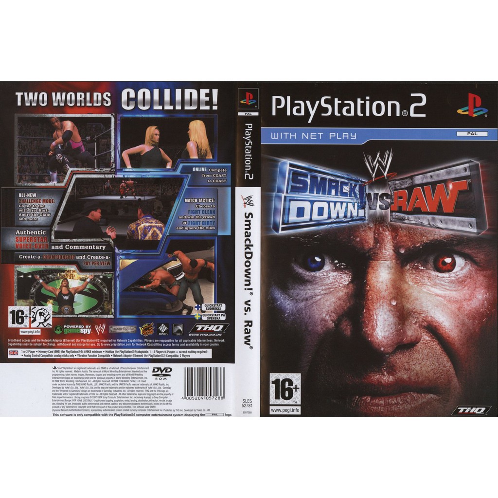 WWE SmackDown! Vs Raw (CD Games PS2) | Shopee Malaysia