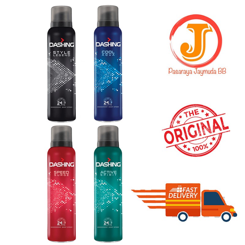 Dashing Deodorants Spray 125ml Cool Aqua / Speed Surge / Active Spirit ...