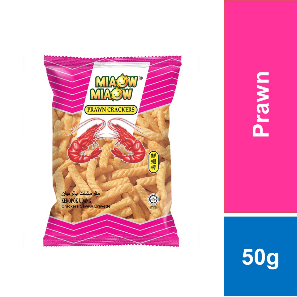 Miaow Miaow Prawn Crackers - 50g | Shopee Malaysia