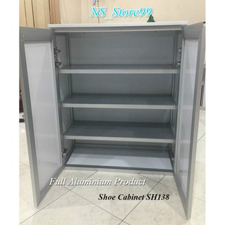 Full aluminium Shoe cabinet solid system | Shopee Malaysia